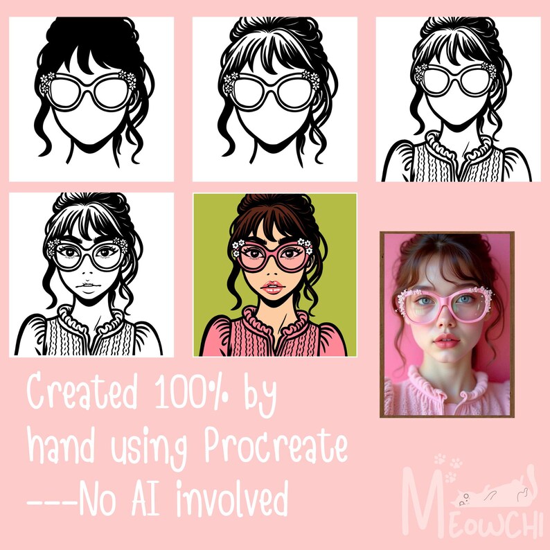 Custom Pop Manga Portrait | Anime Style PFP | Hand Drawn Avatar ...