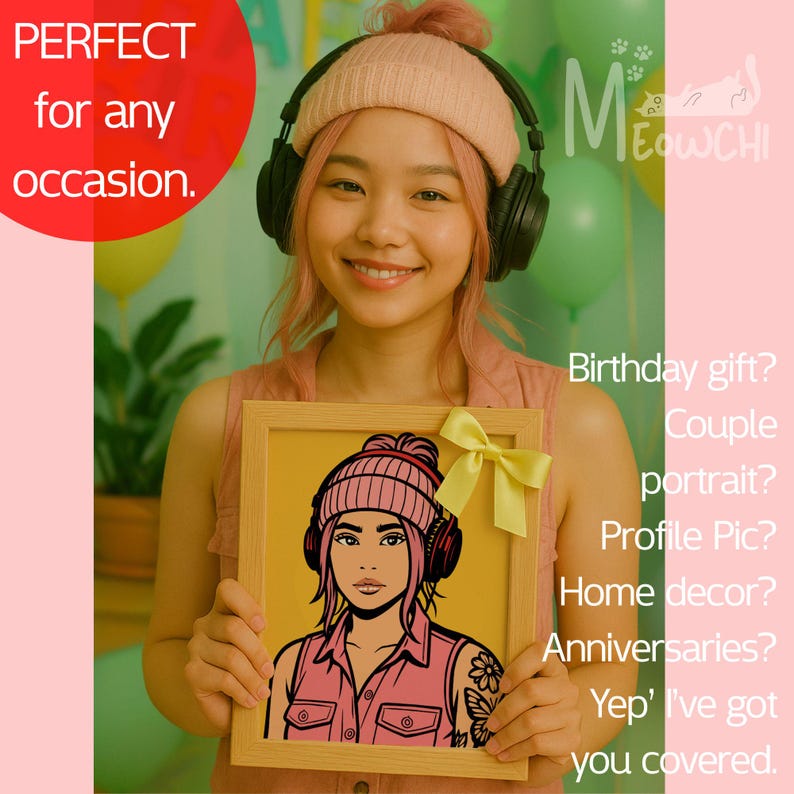 Custom Pop Manga Portrait | Anime Style PFP | Hand Drawn Avatar ...