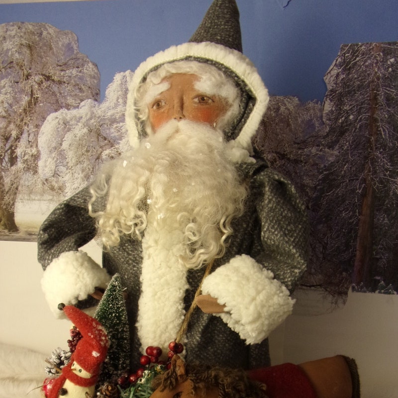 Primitive Santa Pattern - Etsy