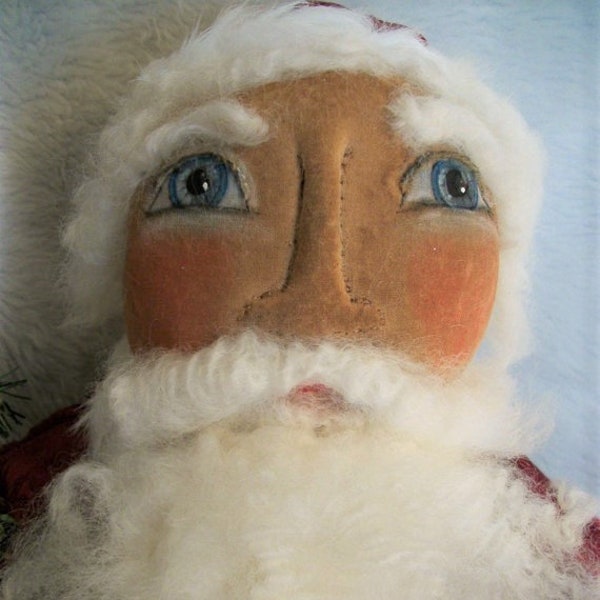 Primitive Santa Pattern - Etsy