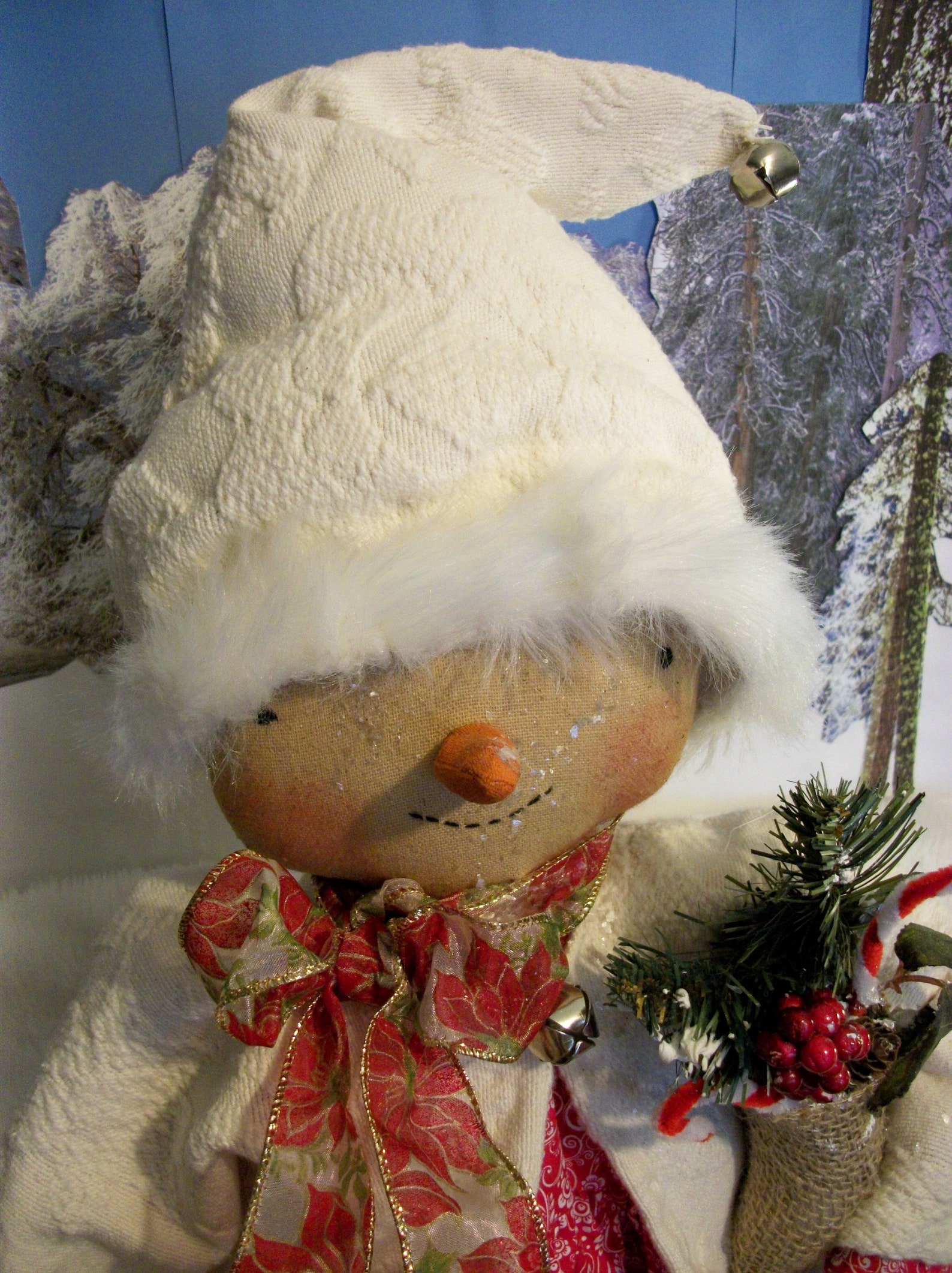 MAILED Pattern, Primitive Doll, , Snowman or Snow Girl, Sewing ...