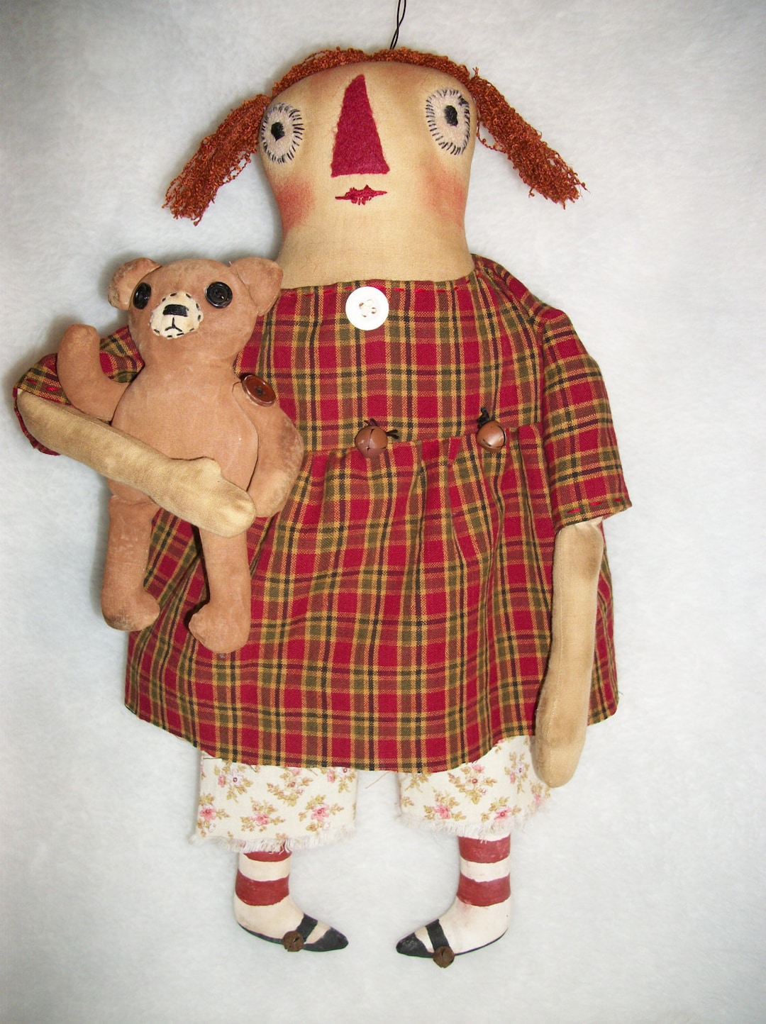 PATTERN, Primitive Raggedy Annie Doll, Miss Vinnie by Dumplinragamuffin ...