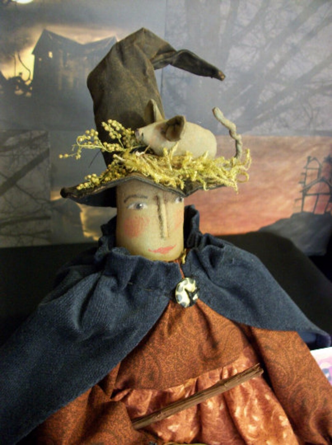 Primitive Halloween Witch Doll Pattern: 22