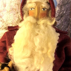 Santa Doll Sewing Pattern: 16" Farmhouse Primitive With Stick Pony ...