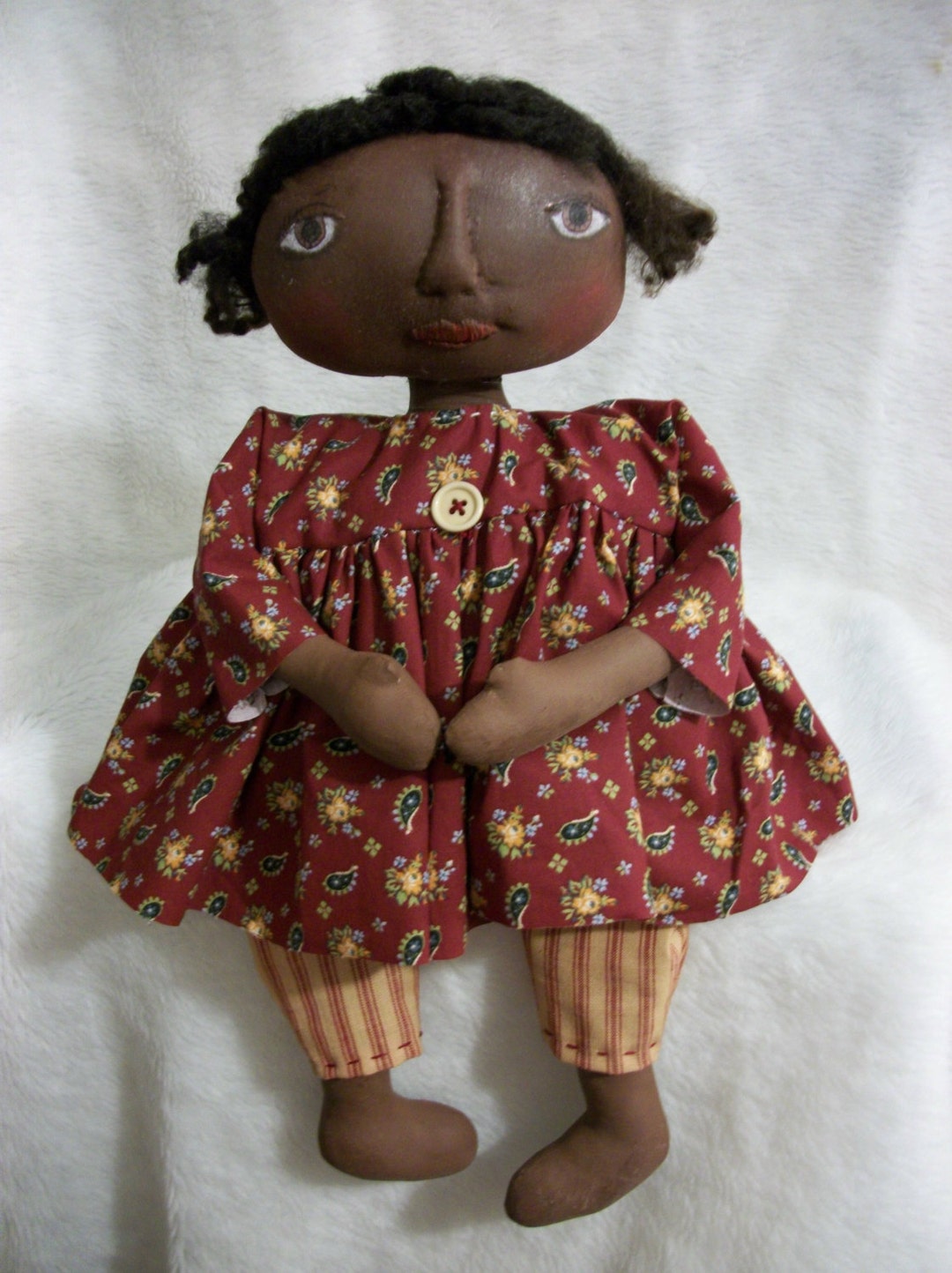 Pattern,primitive Black Doll Paper, Pattern. Folk Art by ...