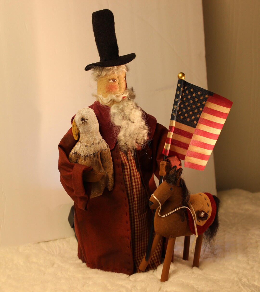 Primitive Folk Art Doll, Handmade Original. OOAK, Americana Decor, Home ...