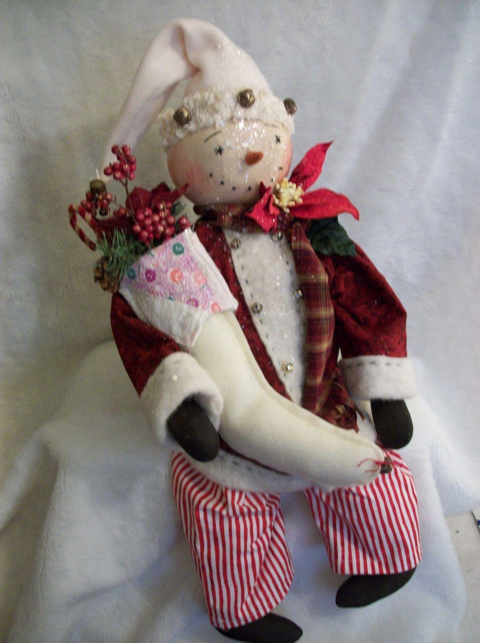 Pattern, Sewing, Christmas Snowman, 25 In. Handmade, Farmhouse ...