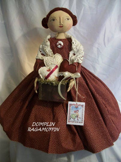 Digital Pattern Primitive Doll Hand Made Folk Art Original | Etsy