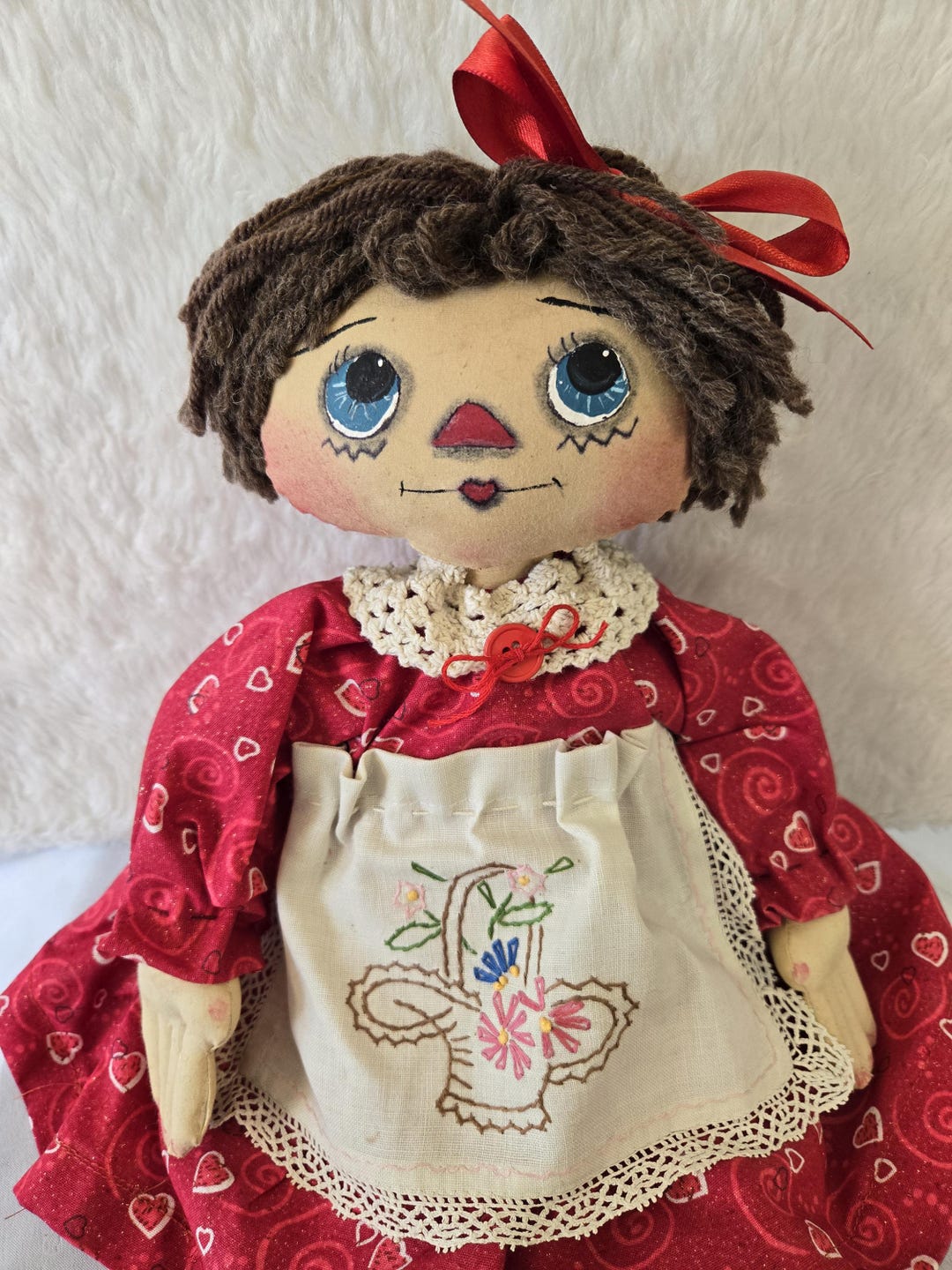 Handmade Primitive Annie Doll: 16" Farmhouse Decor, - Etsy