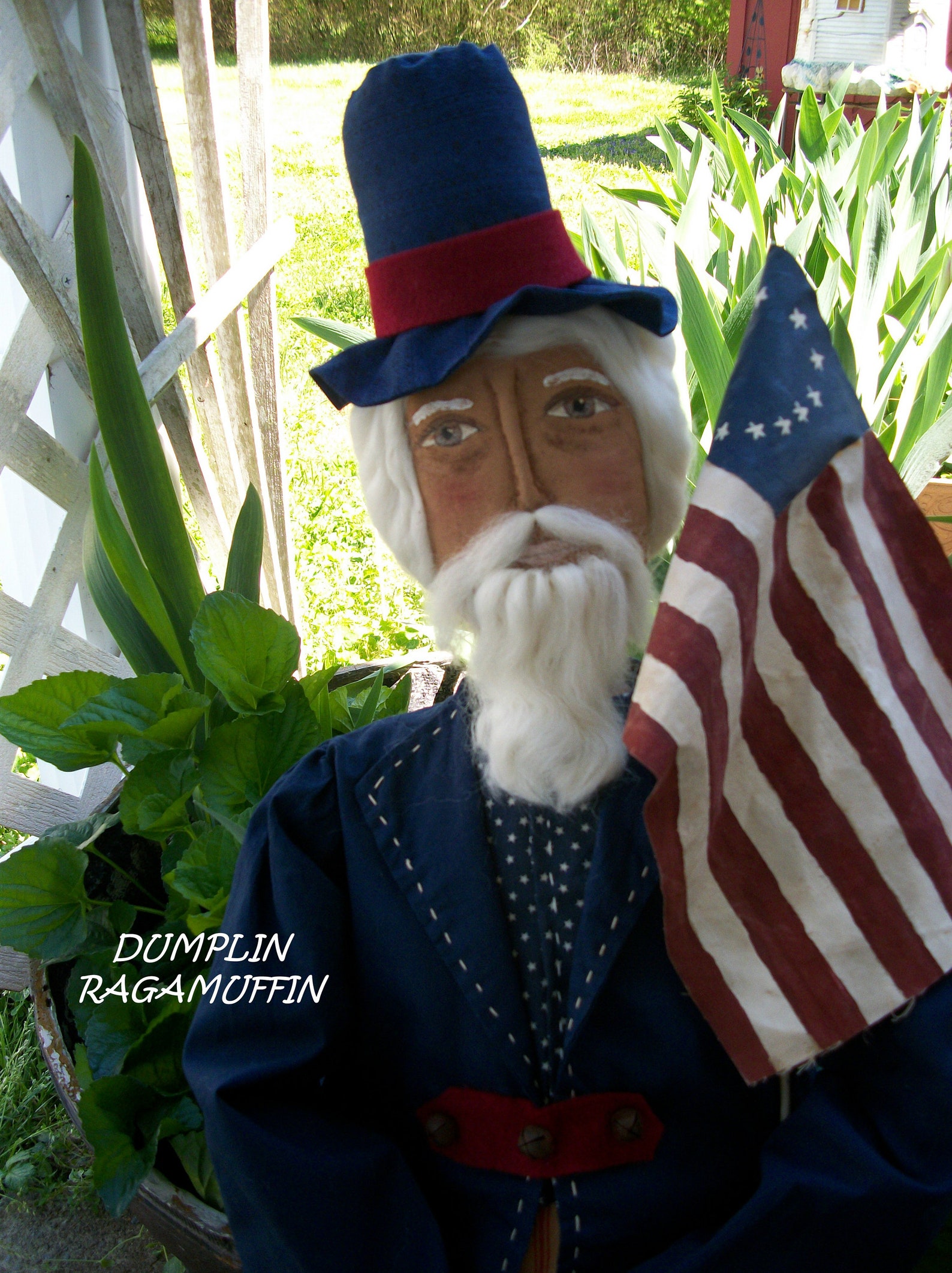 DIGITAL E-PATTERN Primitive Doll Americana Decor Uncle Sam - Etsy