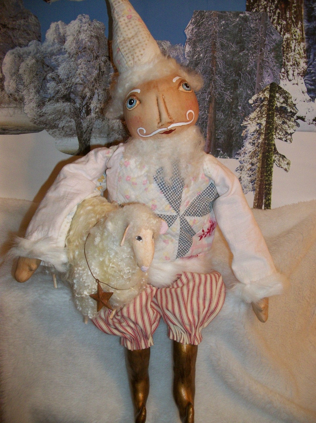 PATTERN, Christmas Elf & Sheep Sewing Pattern: 29" Holiday Decor, #115 ...