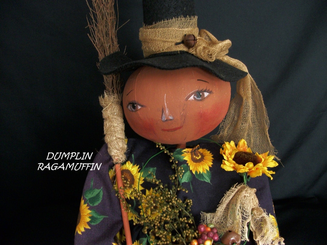 PATTERN, Primitive Doll, 25 In, Pumpkin Doll, Fall, Halloween Decor, by ...