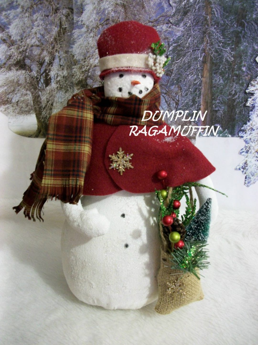 MAILED PATTERN, Primitive Holiday Snow Lady, Home Decor, Christmas ...