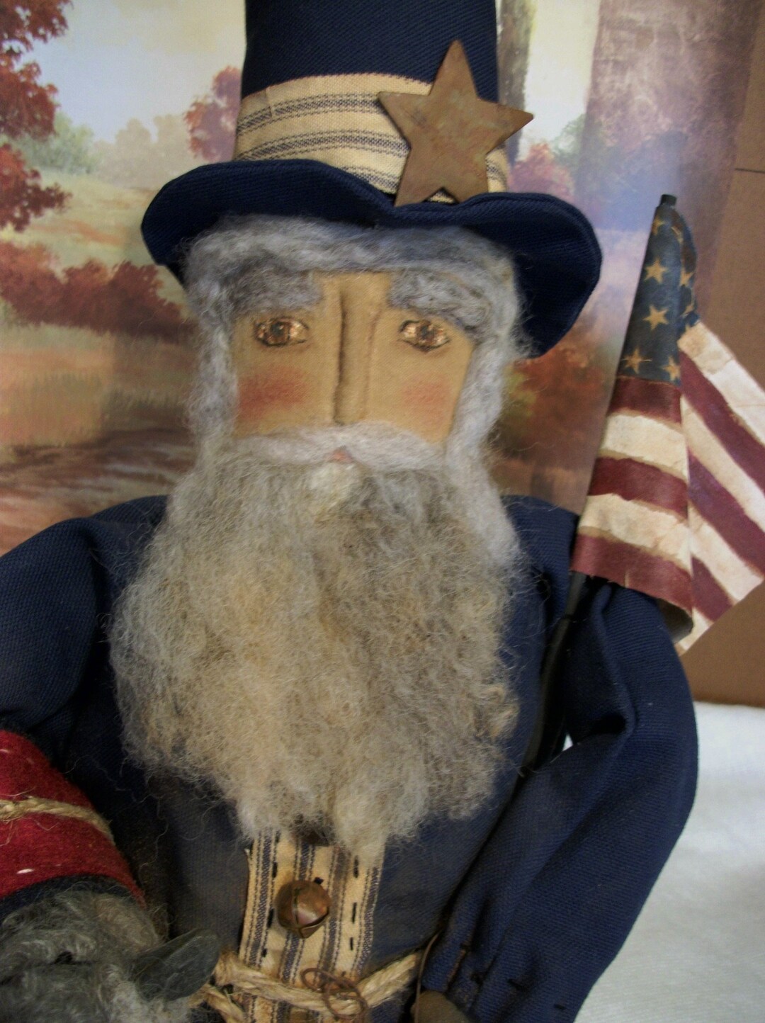 Americana Uncle Sam Digital Pattern, Handmade Original, Collectible ...