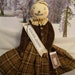 PATTERN SEWING Primitive Snow Girl 26 Inches Handmade - Etsy