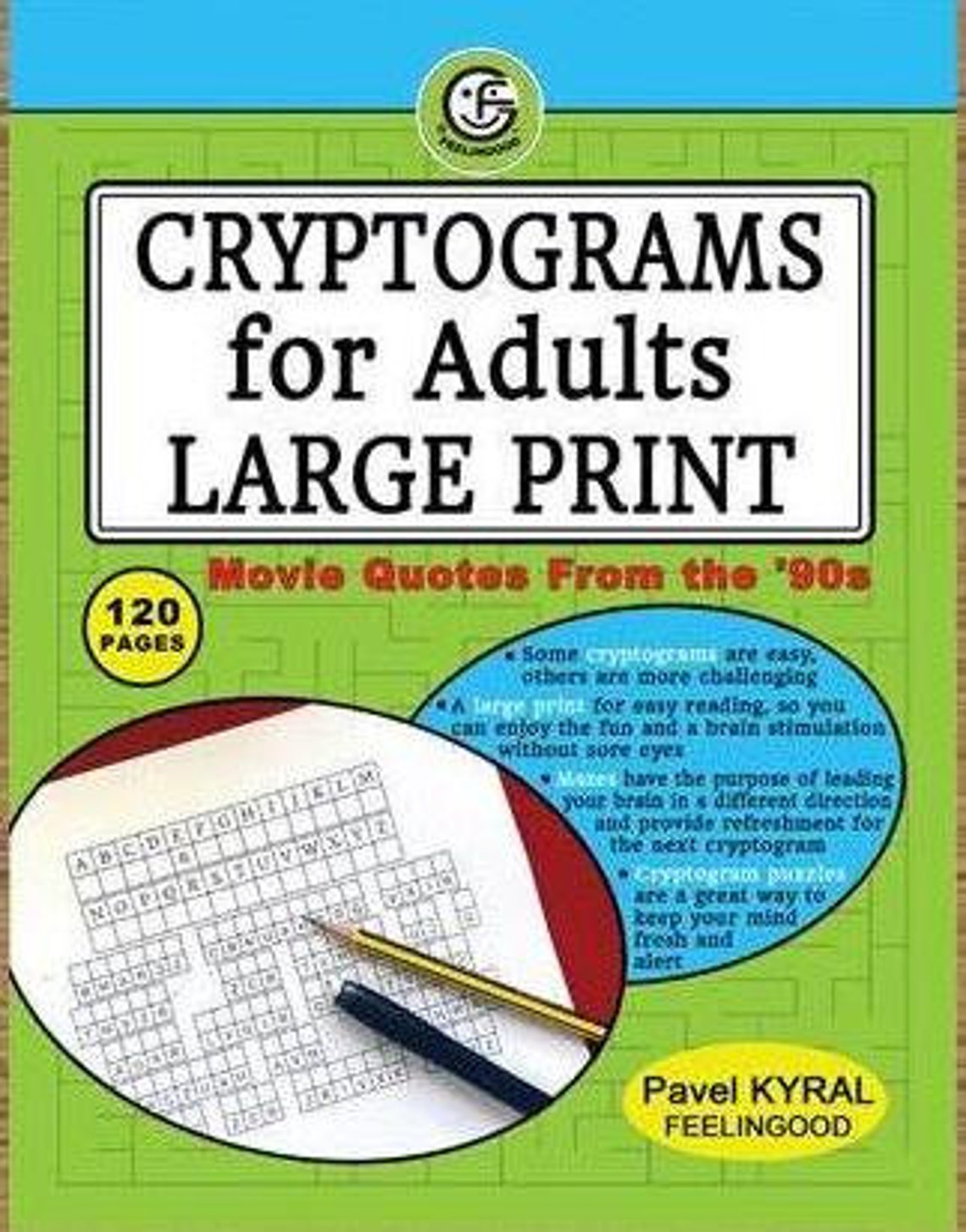 CRYPTOGRAMS FOR ADULTS Large Print Movie Quotes From the '90s, 120 ...