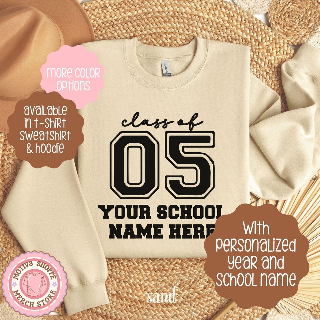 Custom Class of 2005 Reunion Shirt, Personalized 2005 Reunion T-shirt ...