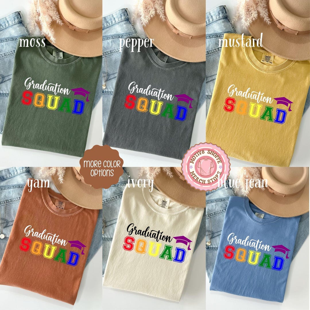LGBT Graduation Squad 2025 Comfort Colors Shirt, Gift for Gay Graduates ...