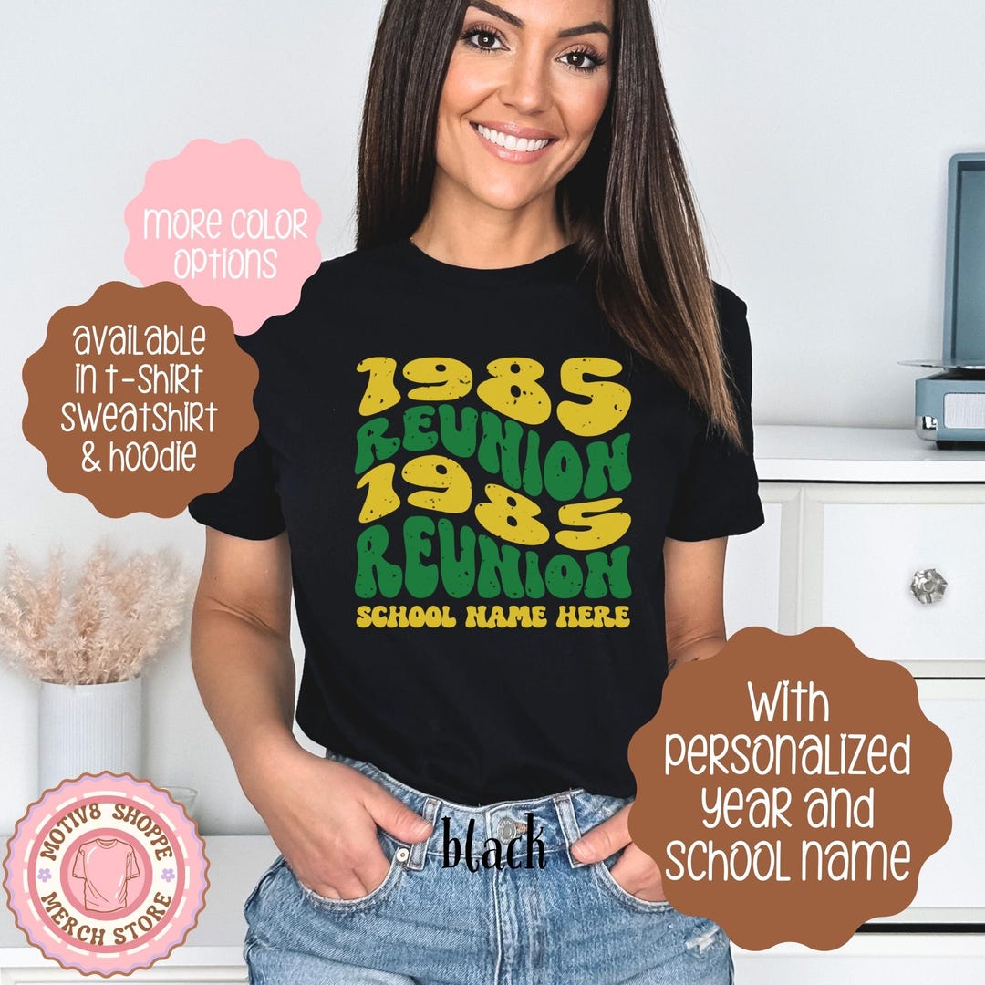 Custom Class of 1985 Reunion Shirt, 1985 Homecoming Group T-shirt ...