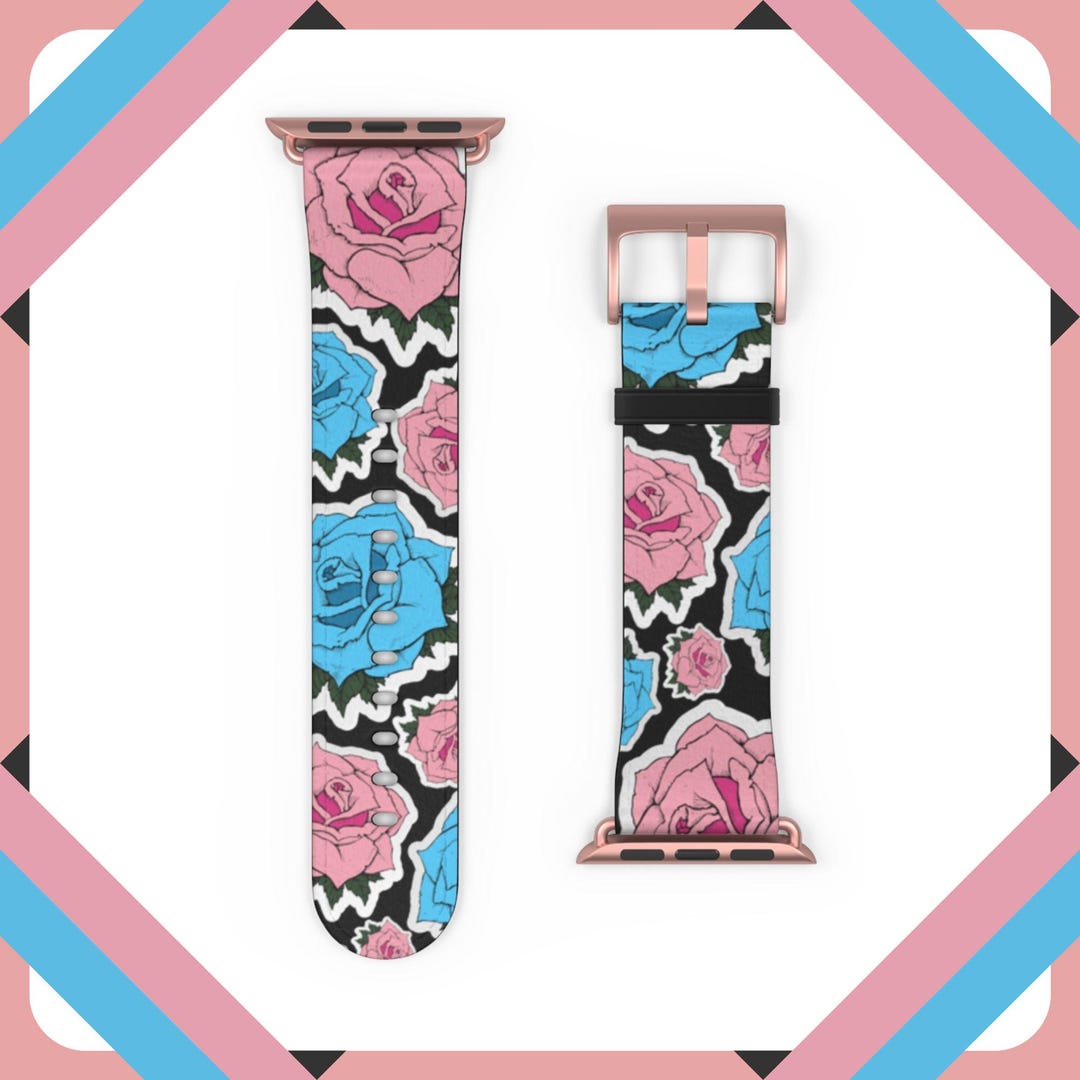 Trans Flower Apple Smart Watch Band (watch Not Included), Gift for ...