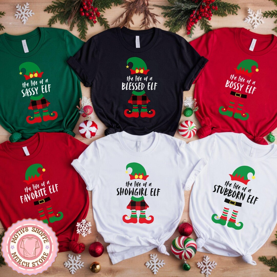 Custom Christmas Elf Shirt, the Life of the Elf, Christmas Office ...