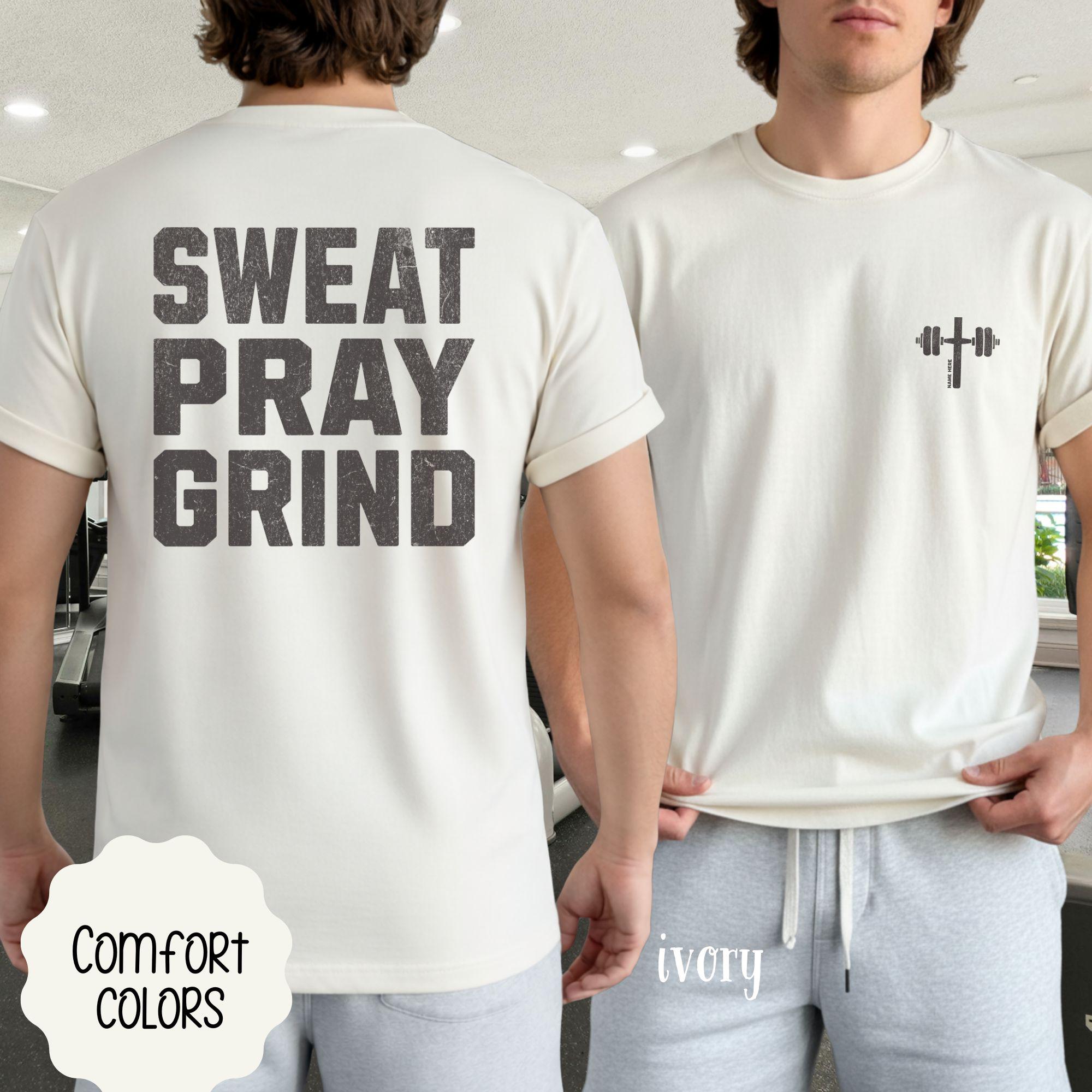 Custom Christian Gym Comfort Colors Shirt, Motivational Gym Shirt ...