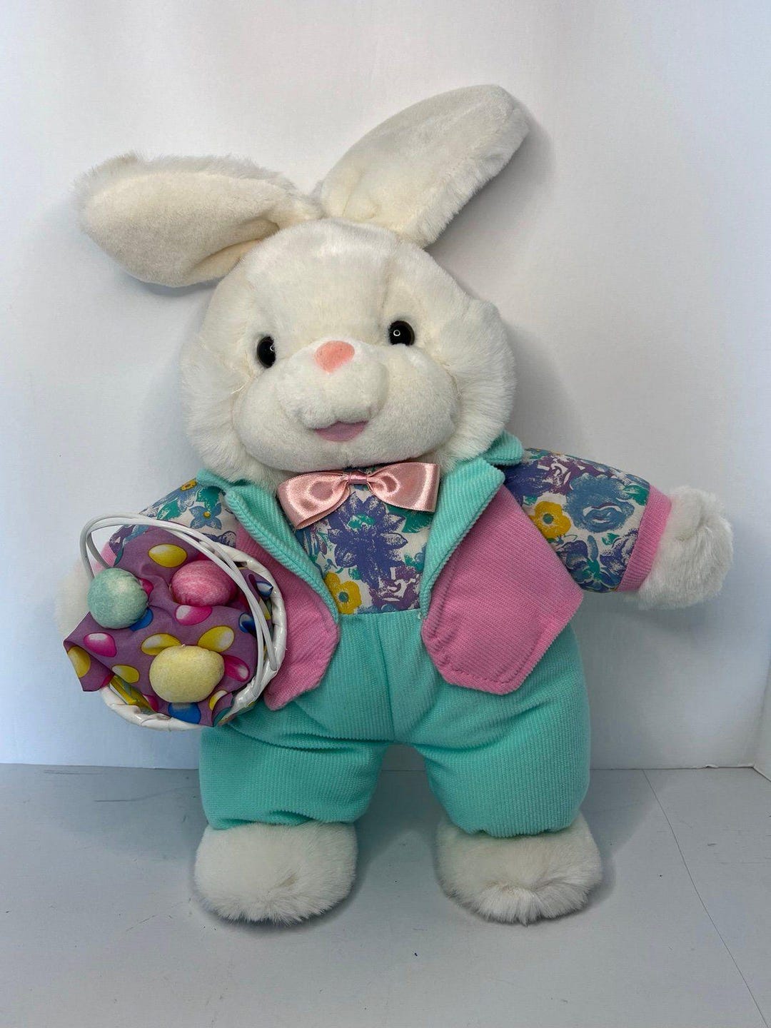 Vintage MTY International Boy Easter Bunny Plush - Etsy