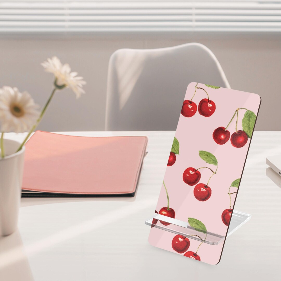 Phone Stand Cell Phone Stand 8 Ball Cherry Cute Office Decor Riser ...
