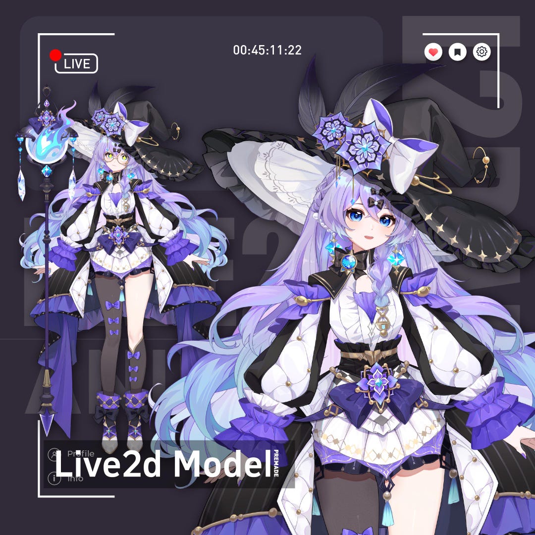 Miracle Elyra| Premade Live2d Model | VTS - Etsy