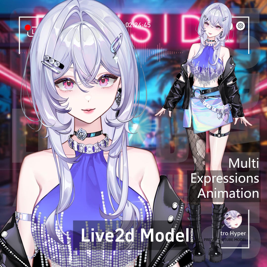 Nitro Hyper | Premade Live2d Model | VTS - Etsy