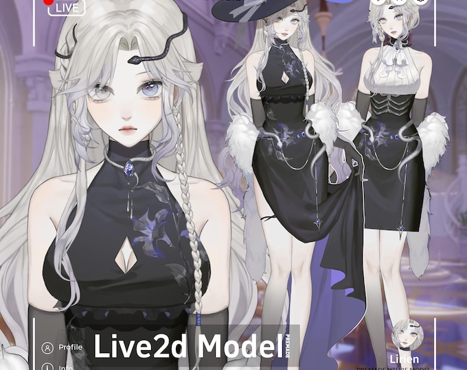 Vtuber Asset | Rigged Peony Ensemble Outfit - Etsy Canada
