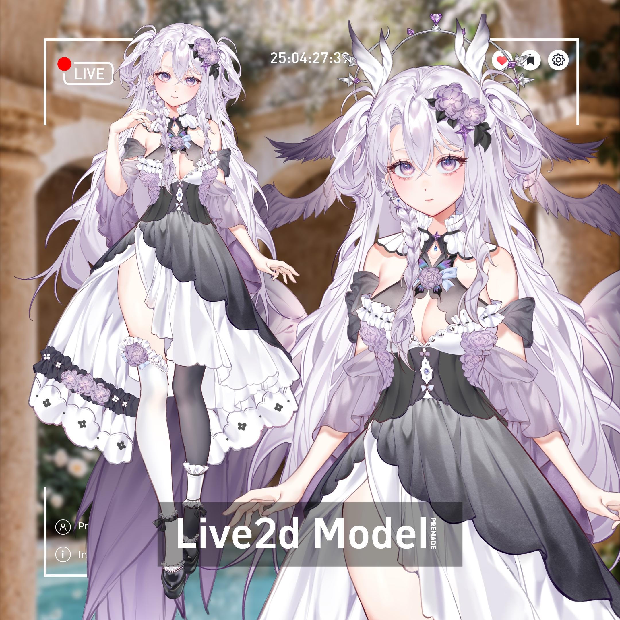 Viola Seraphia / Modelo Live2D prefabricado / - Etsy España