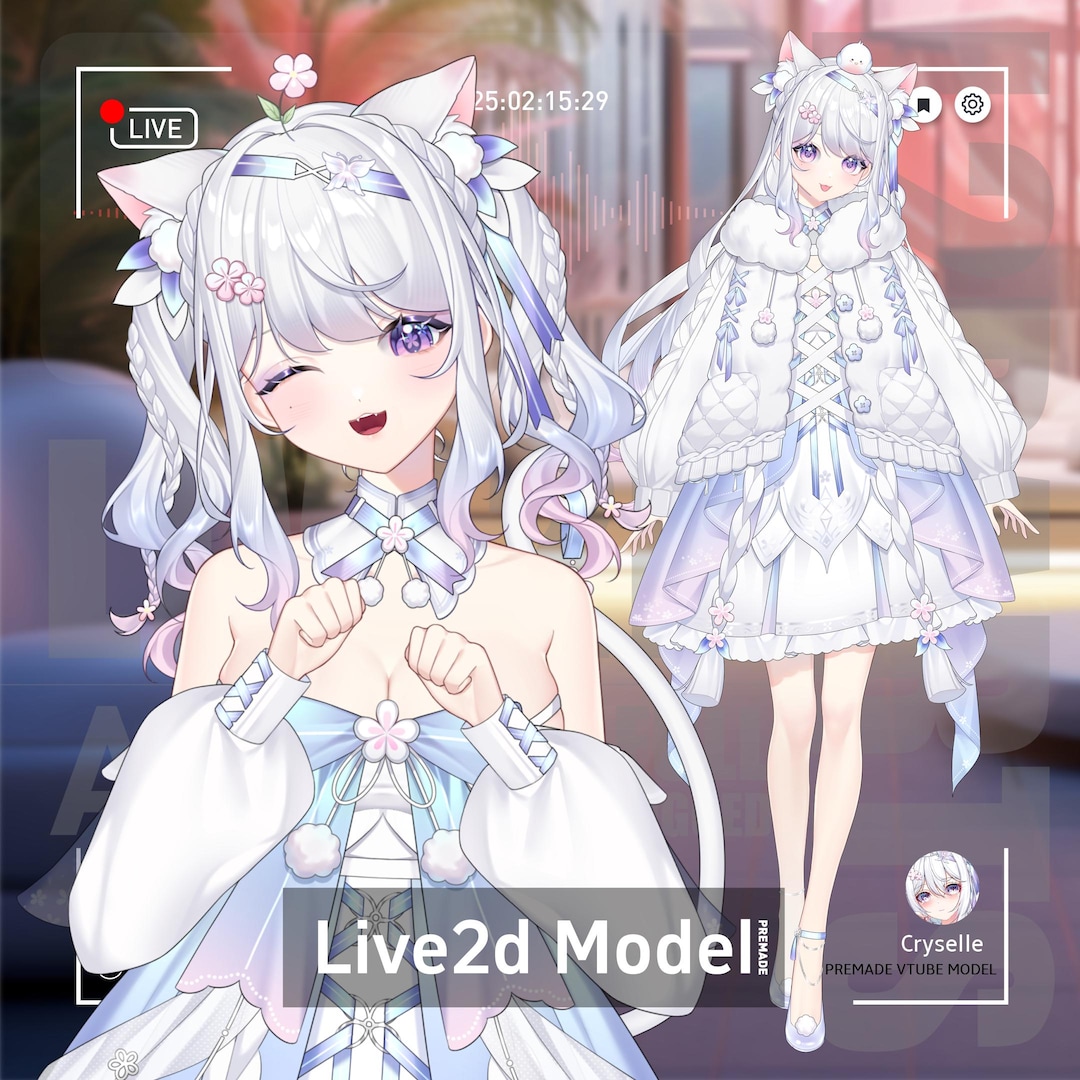 Cryselle | Premade Live2d Model | VTS - Etsy