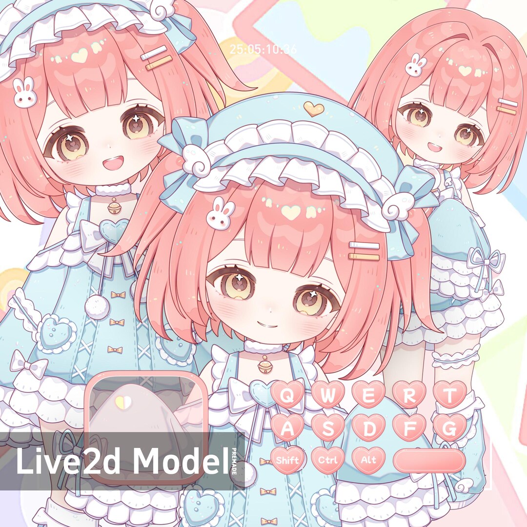 Dottie Q | Premade Live2d Model | VTS - Etsy