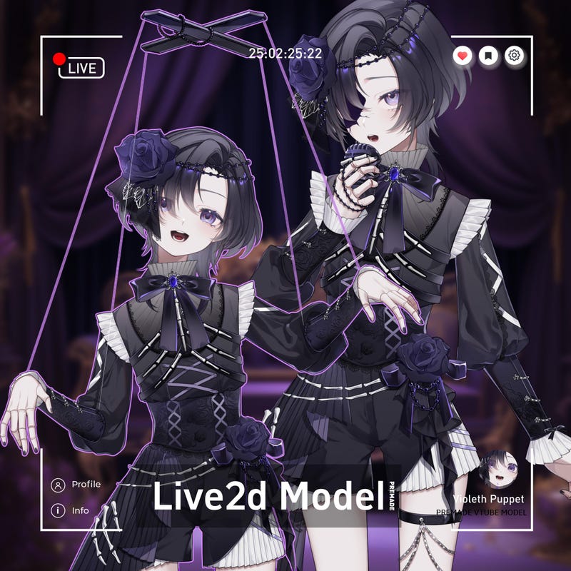 Live2d Model Premade - Etsy
