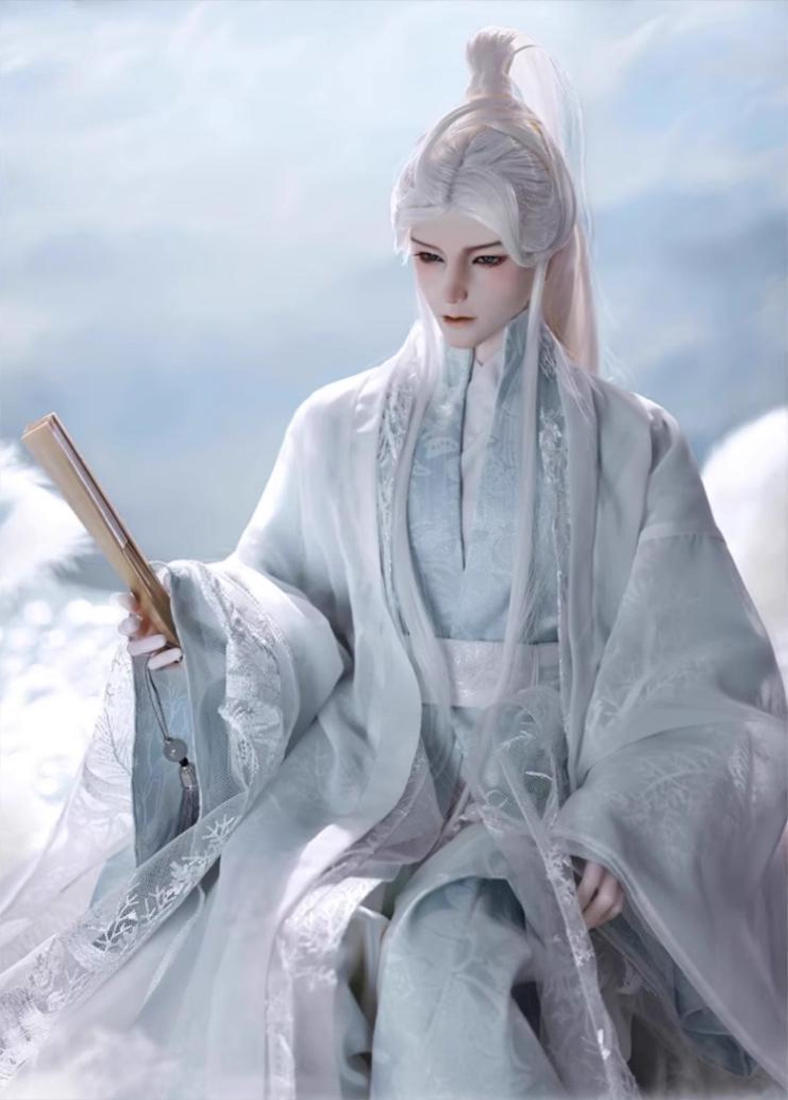 Complete Outfit 1/3 Scale BJD Doll Baihu Ancient-style Nine-tailed Fox ...
