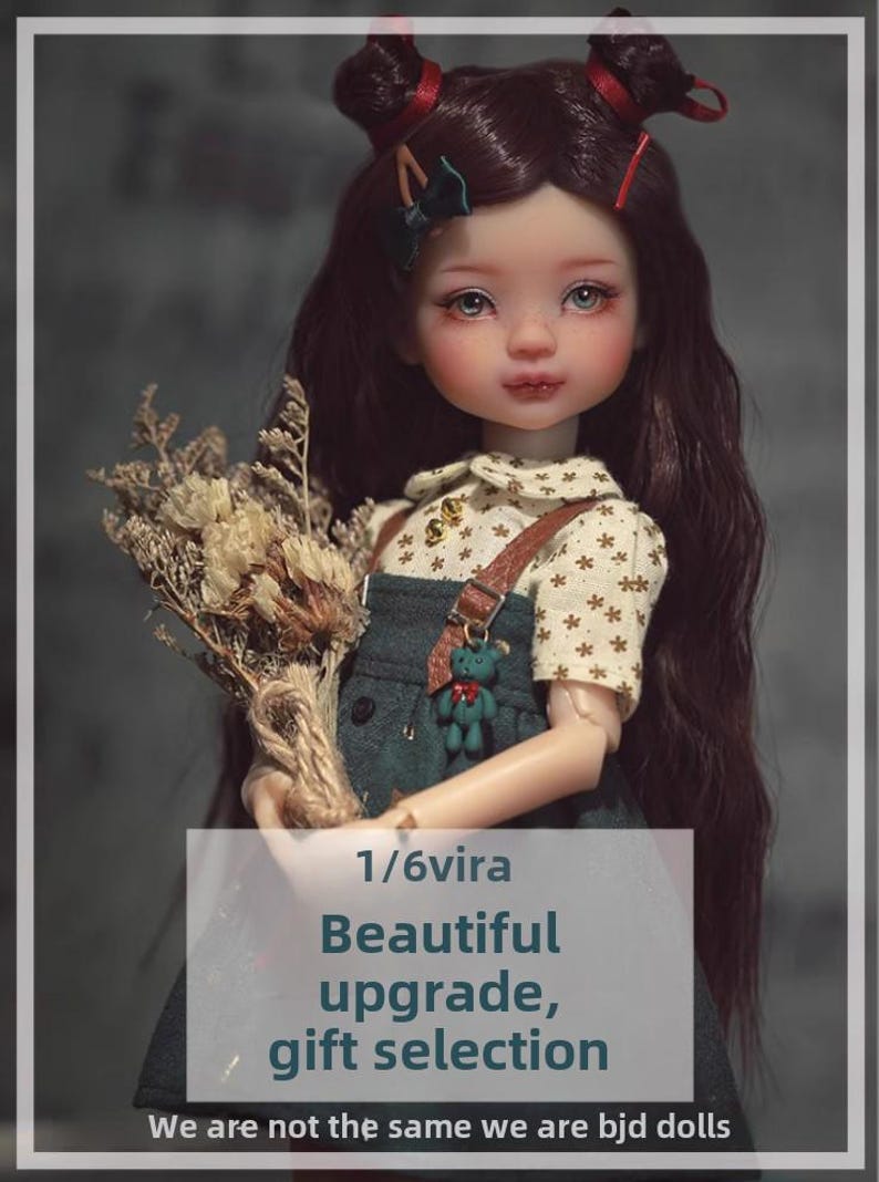 Complete Outfit 1/6 Scale BJD Female Doll Vira 26cm Set - Etsy