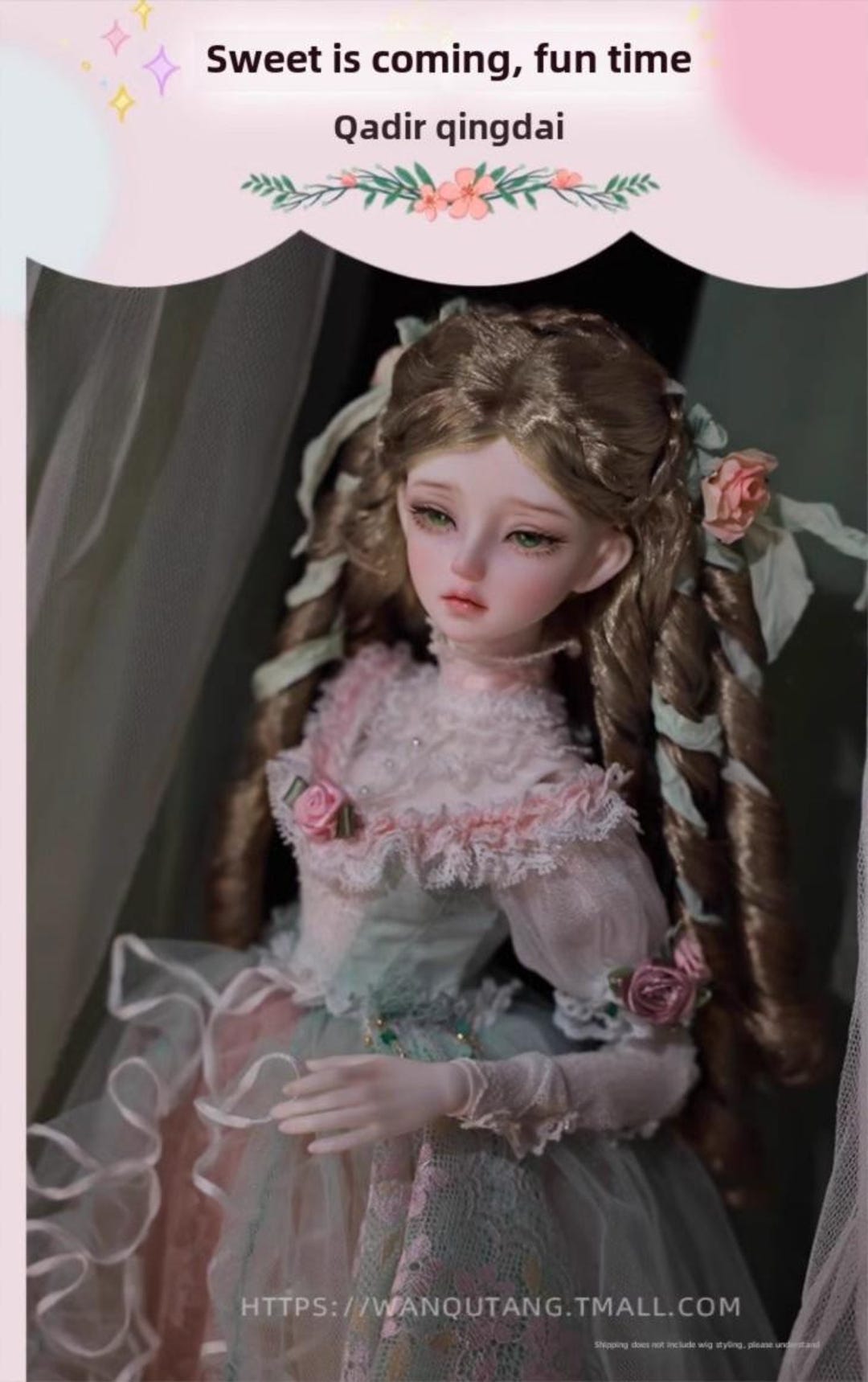 Complete Outfit 1/4 BJD Doll Qadir Girl Figurine Romantic High-quality Resin Full Set Original ...