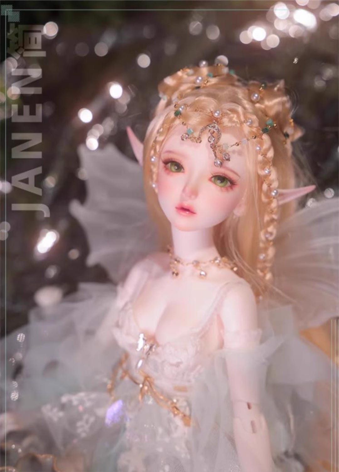 Complete Outfit 1/4 BJD/SD Doll Official Janen Angel Elf With Wings ...