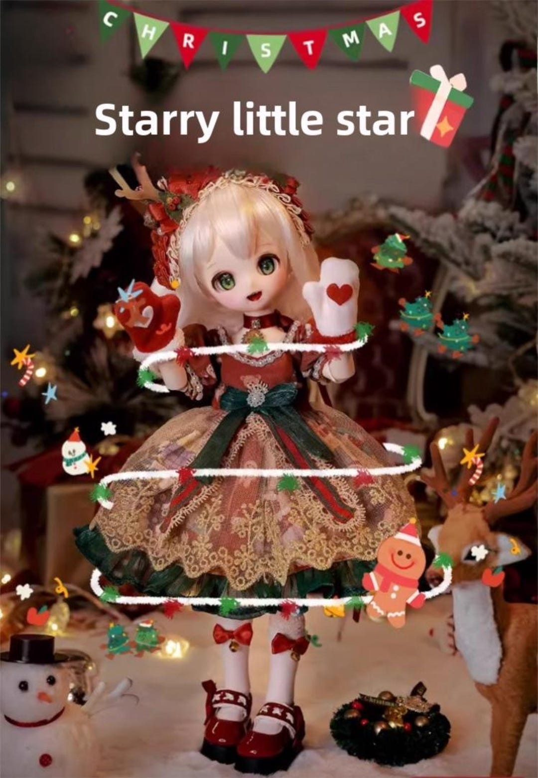 Complete Outfit Genuine 1/6 Scale BJD Doll Starry Little Star Cute Deer ...