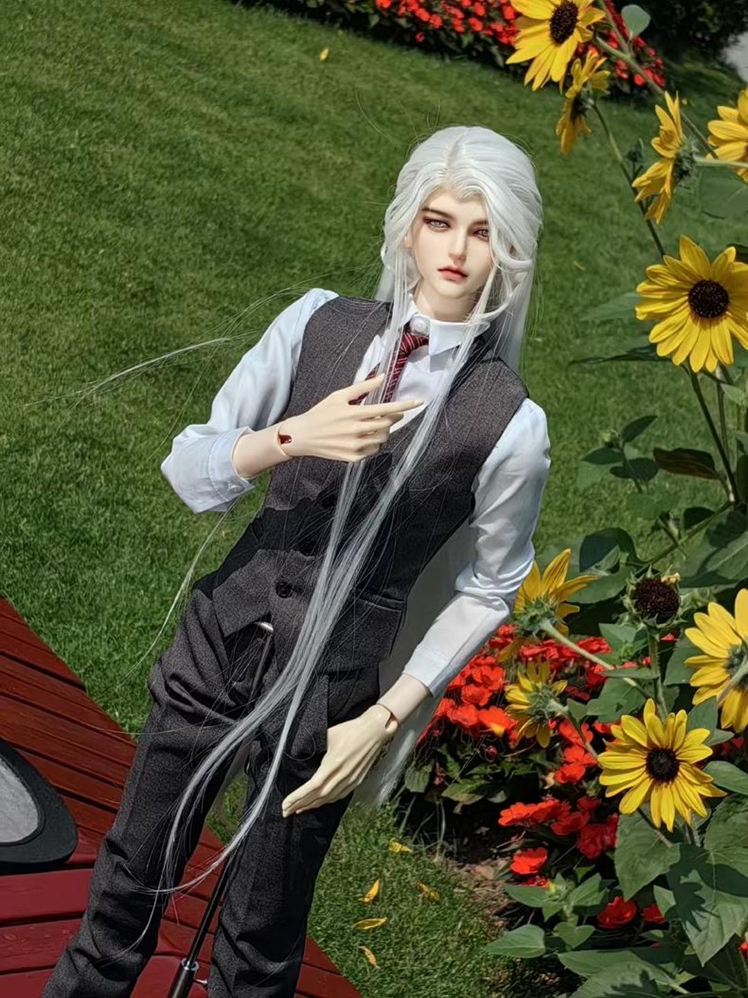 BJD SD Suit 5-piece Set | Jacket, Vest, Shirt, Pants & Tie | Custom Fit ...