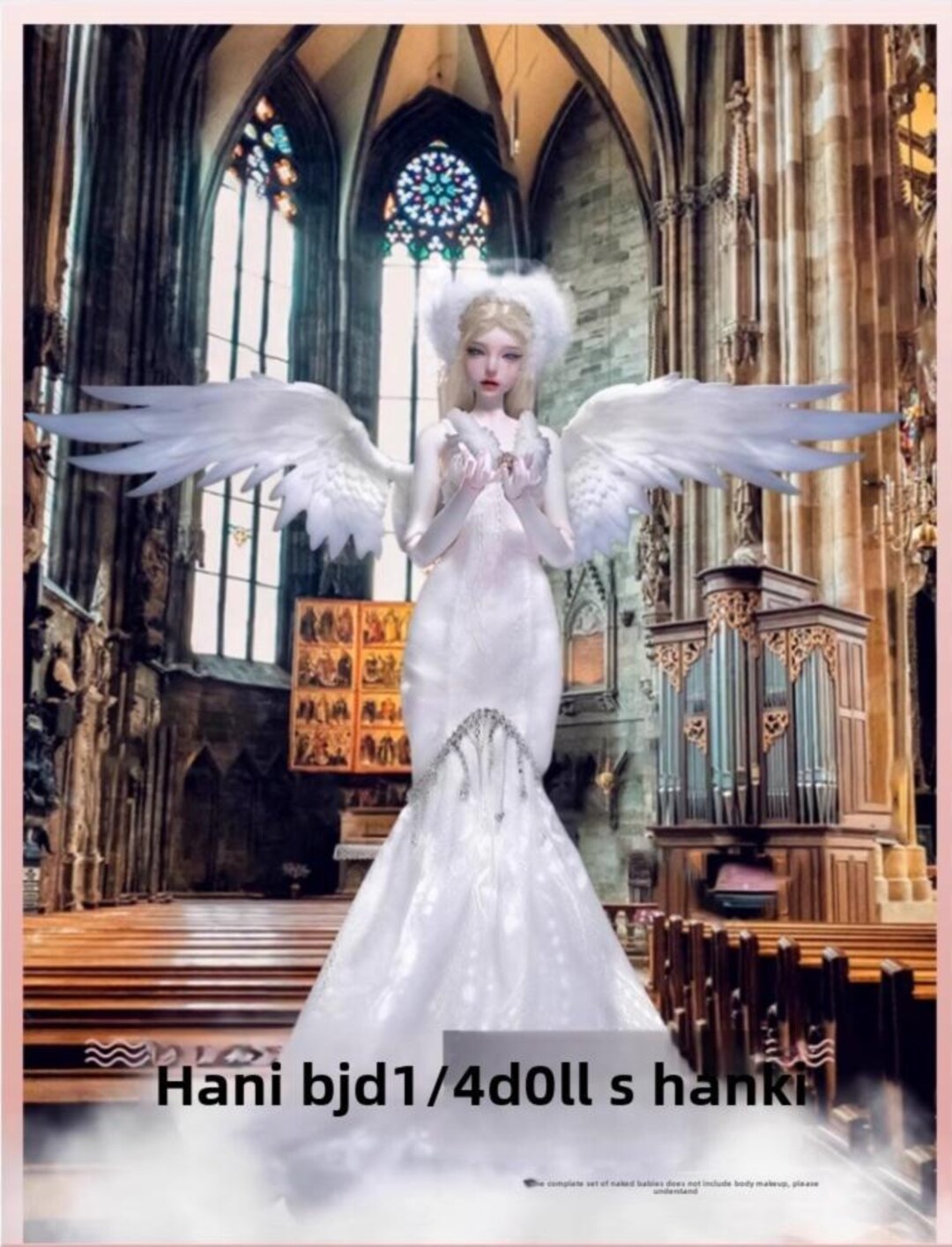 1/4 BJD Doll – Haniel Angel With Wings, Handcrafted Makeup, Resin ...