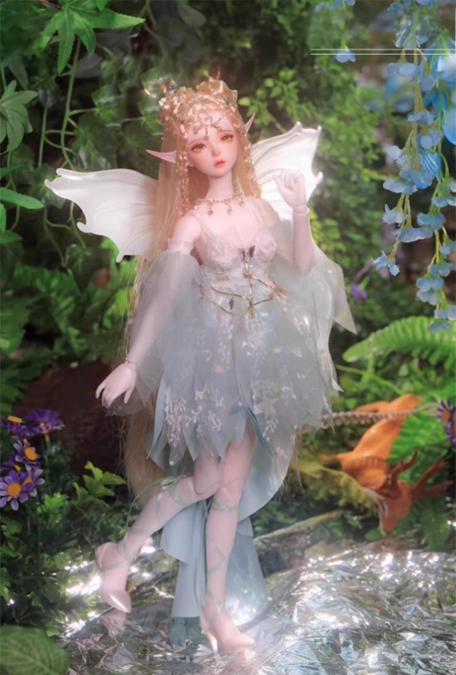 Complete Outfit 1/4 BJD/SD Doll Official Janen Angel Elf With Wings ...