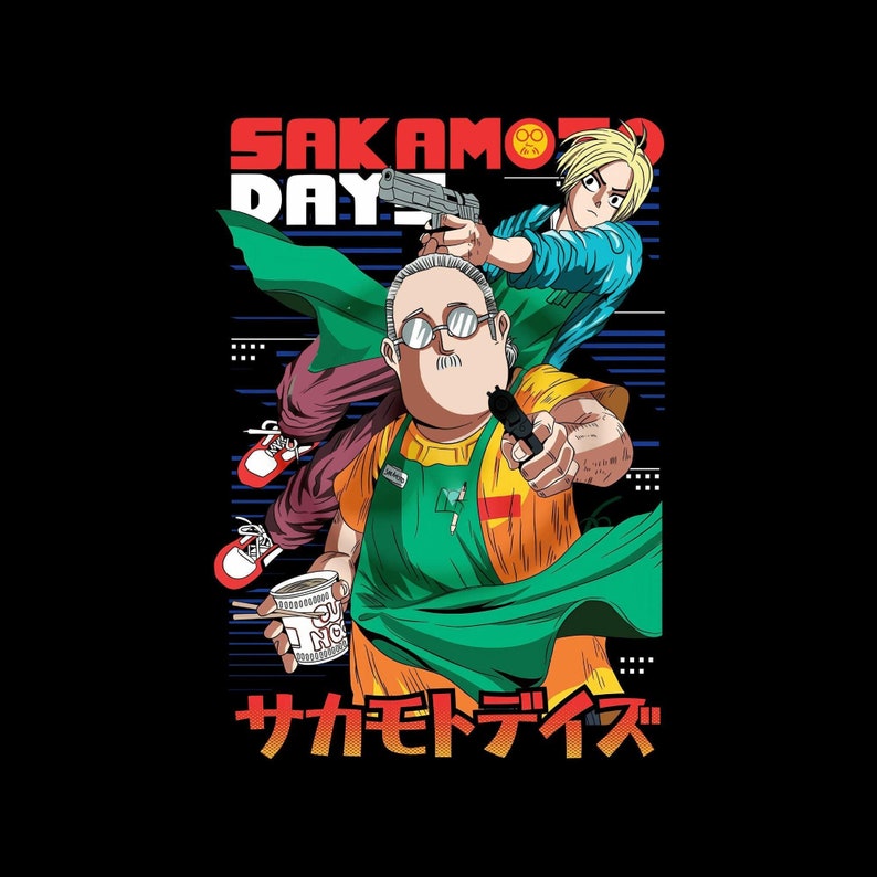 ANIME VECTOR Sakamoto Days Digital PNG, File for Sublimation, T-shirt ...