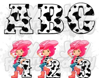 3D Strawberry Alphabet and Numbers PNG, File Strawberry Shortcake ...