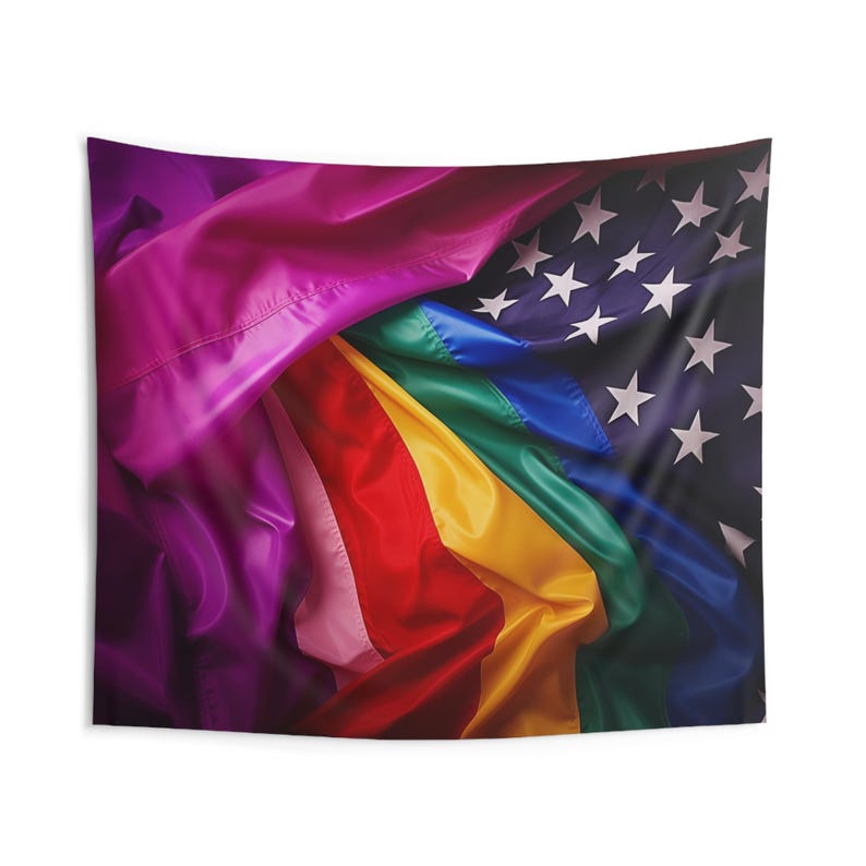 Pride Flag Tapestry, LGBTQ Rainbow Wall Hanging, Gay Queer Activist ...