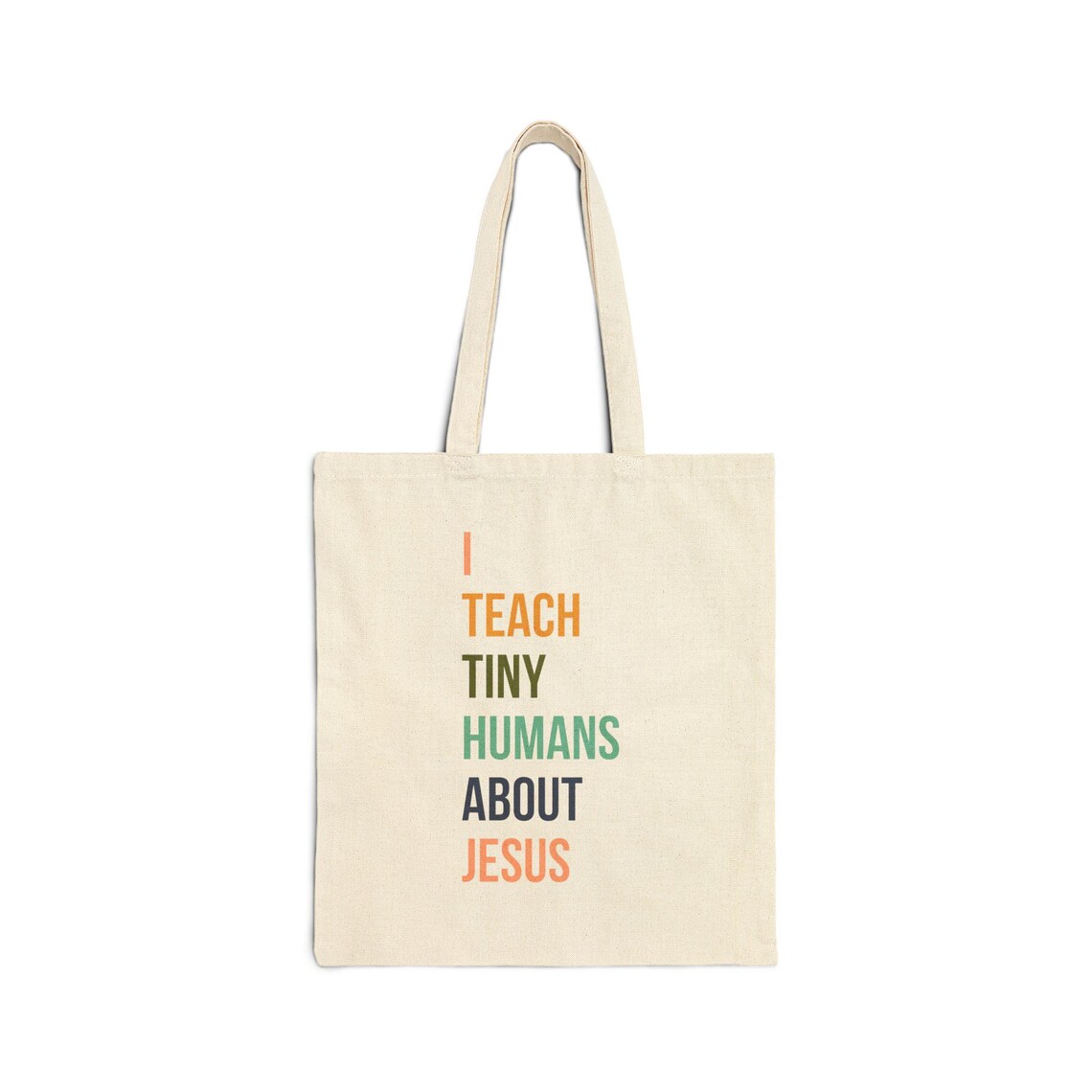 I Teach Tiny Humans About Jesus Tote Bag, Sunday School Teacher Bag ...