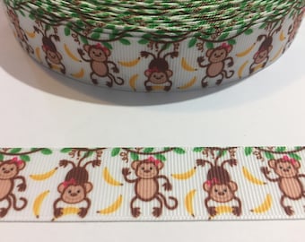 Monkey ribbon | Etsy