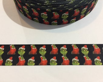 Grinch ribbon | Etsy