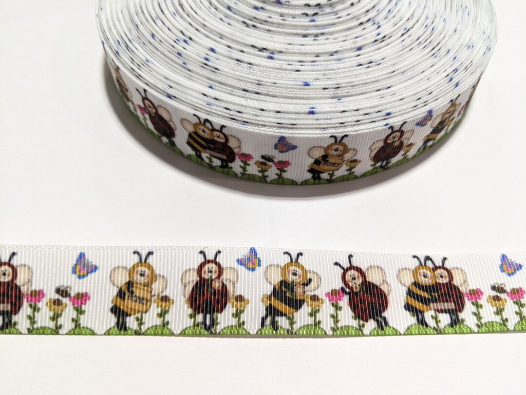 Bumble Bee Grosgrain Ribbon: 7/8" Decorative Trim, 3 Yards - Etsy